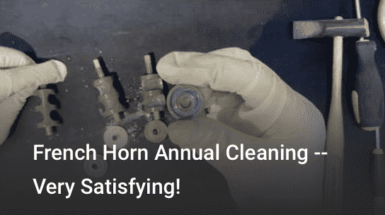French Horn Annual Cleaning — Very Satisfying! – Houghton Horns