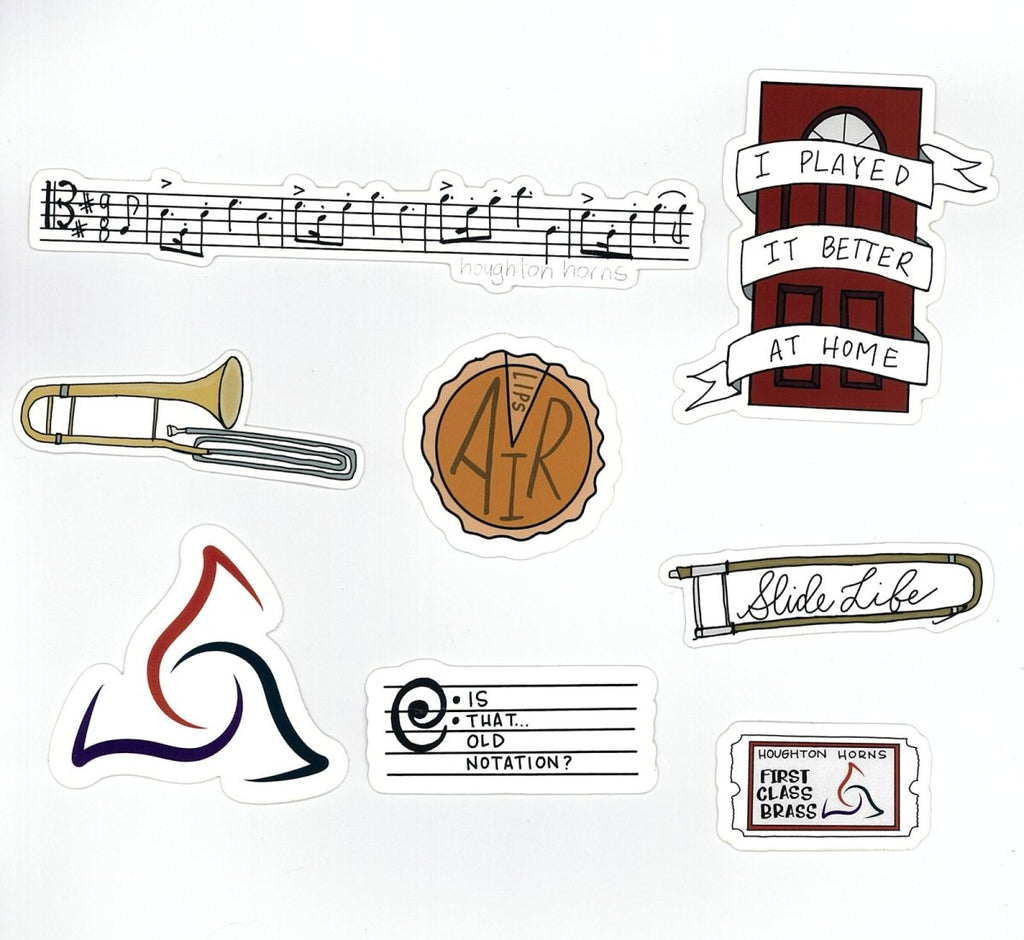 Trombone Sticker Pack – Houghton Horns